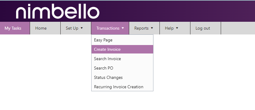 What is the fastest way to get an invoice into Nimbello? What is the fastest way to get an invoice into Nimbello?